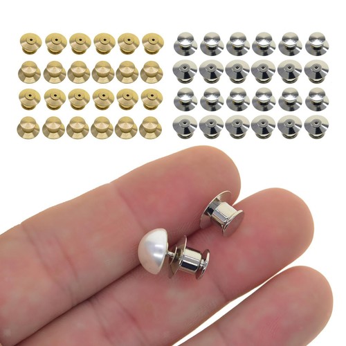 24Pcs Safety Metal Pin Backs Locking Pin Keepers Backings Clasp for ...