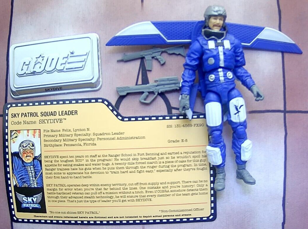GI JOE action figure 3.75 SKYDIVE (v3) Sky Patrol Project Downfall 2016 ...