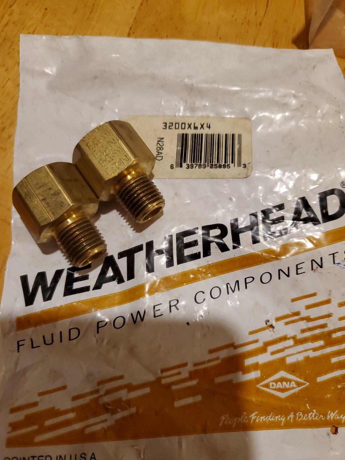 Weatherhead Brass Adapter Fitting 3200x6x4 (2) | eBay