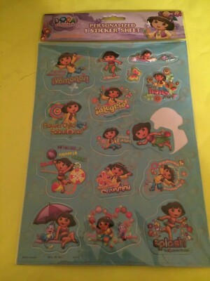 Dora the Explorer - Personalized Sticker Sheet - New - 3D Puffy ...