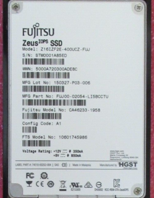 FUJITSU Eternus CA07670-E644 CA46233-1958 10601745986 400GB for sale ...
