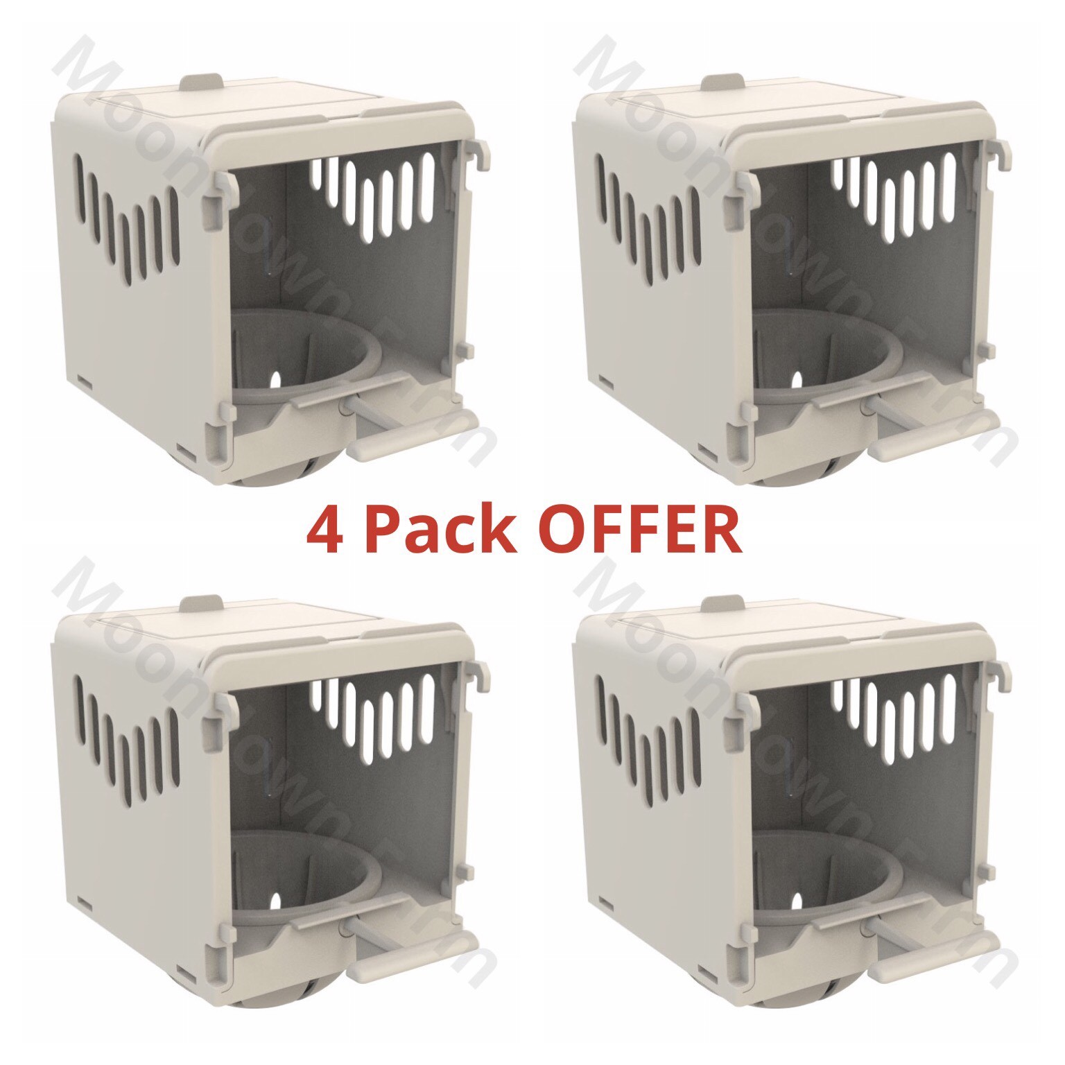 4 x Canary Nest Pans Luxury External Nest Boxes For Canaries, Small ...