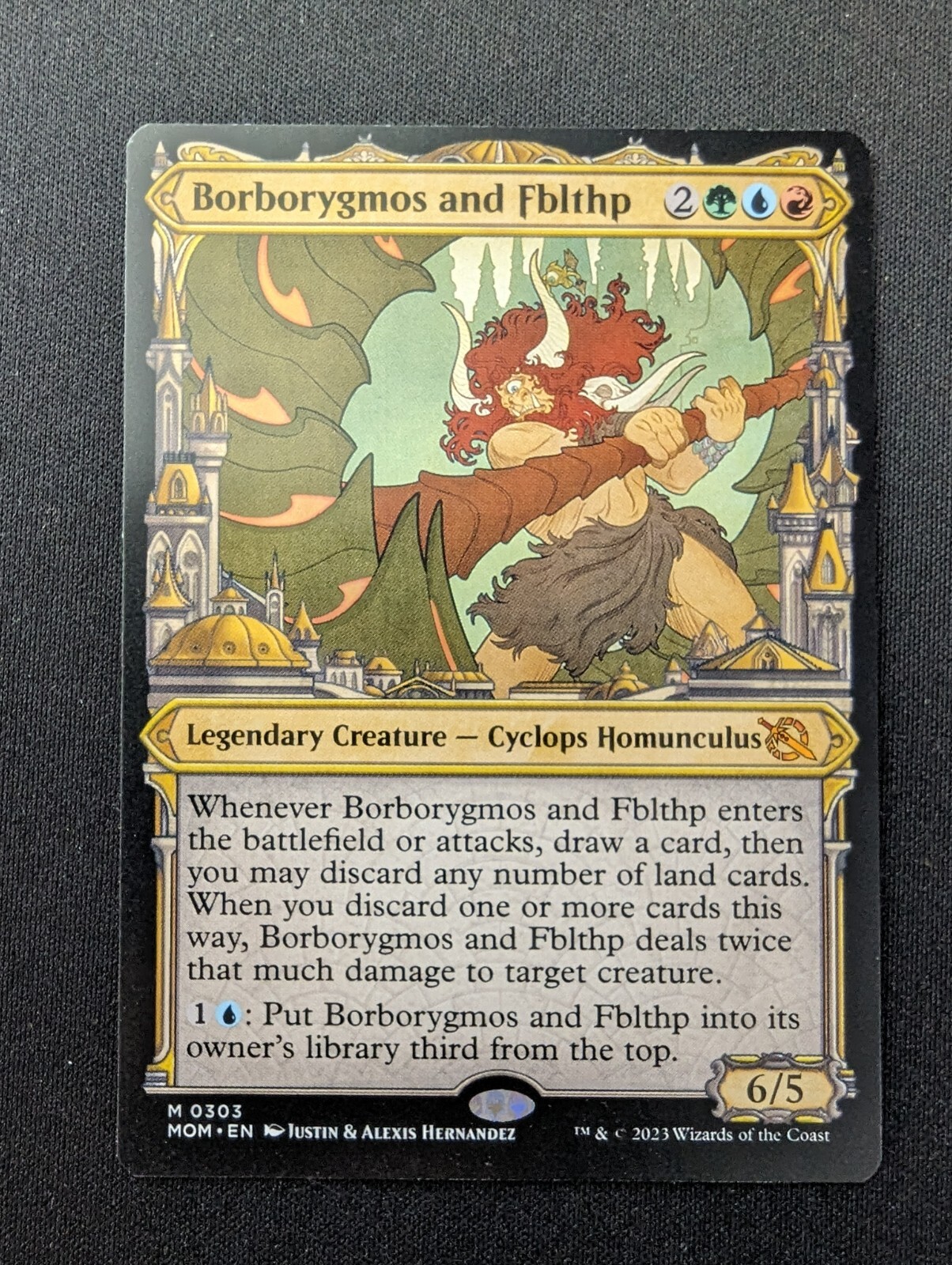 BORBORYGMOS AND FBLTHP #303 MTG March of the Machine Collectors MOTM | eBay