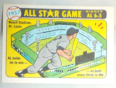 1981 FLEER/R. G. LAUGHLIN 1957 ALL STAR GAME MICKEY MANTLE / NY Mets ...