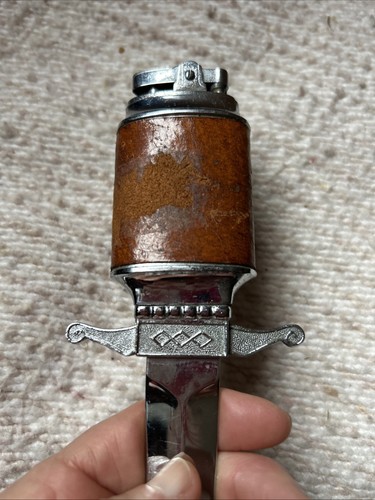 Vintage ATC Super Sword Dagger Knife Medieval Cigarette Lighter Tobacco ...