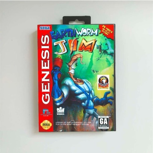 Earthworm Jim Video Game Console Card Cartridge for GENESIS | eBay