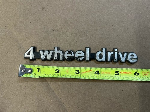 Jeep SJ XJ Wagoneer Cherokee J10 J20 OEM 4 Wheel Drive Emblem Badge OEM ...