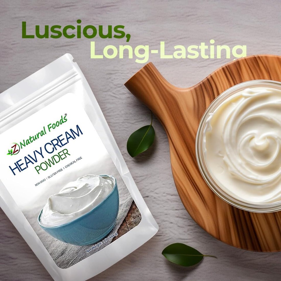 Z Natural Foods Heavy Cream Powder - Nutrient-Dense, Delicious Powdered ...