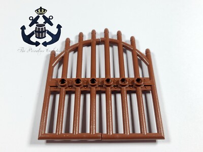LEGO (x2) Reddish Brown Door Gate 42448 For Eldorado Fortress / Castle ...
