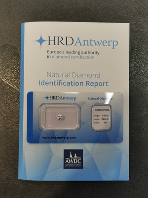 0.30 Ct. RW (G) SI1 Diamond with HRD Certificate Brilliant Natural | eBay