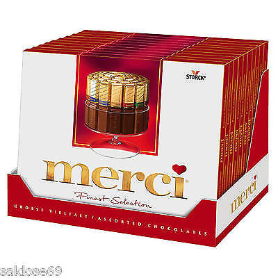 10 Packungen Merci Große Vielfalt a 250g Schokolade Praline Riegel ...