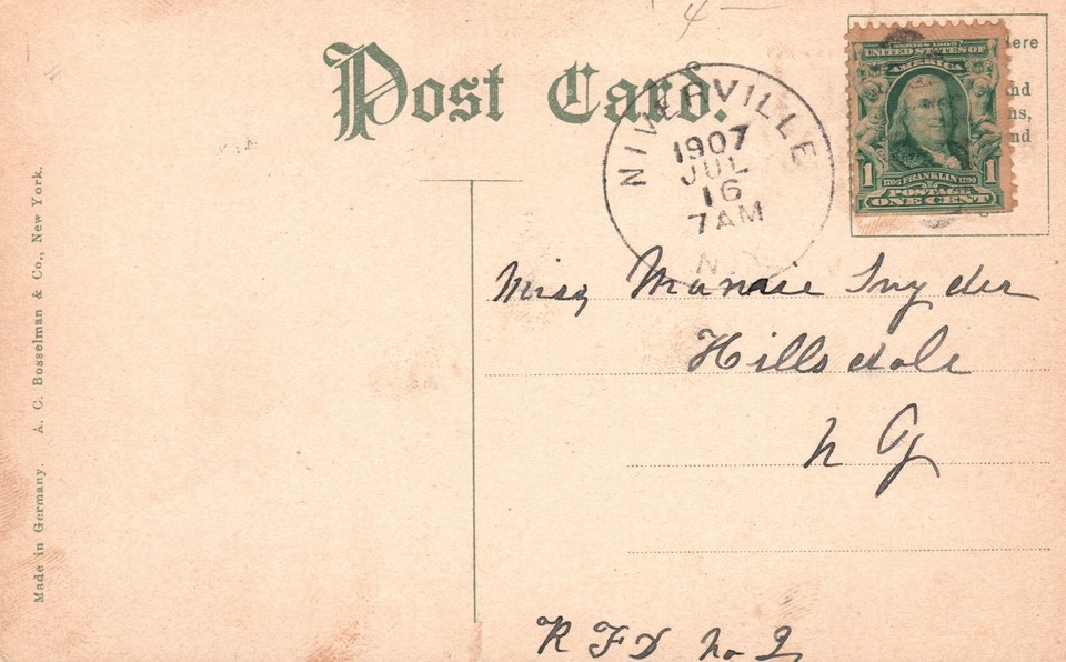 Vintage Postcard 1907 The Capitol Building Historical Landmark Albany ...