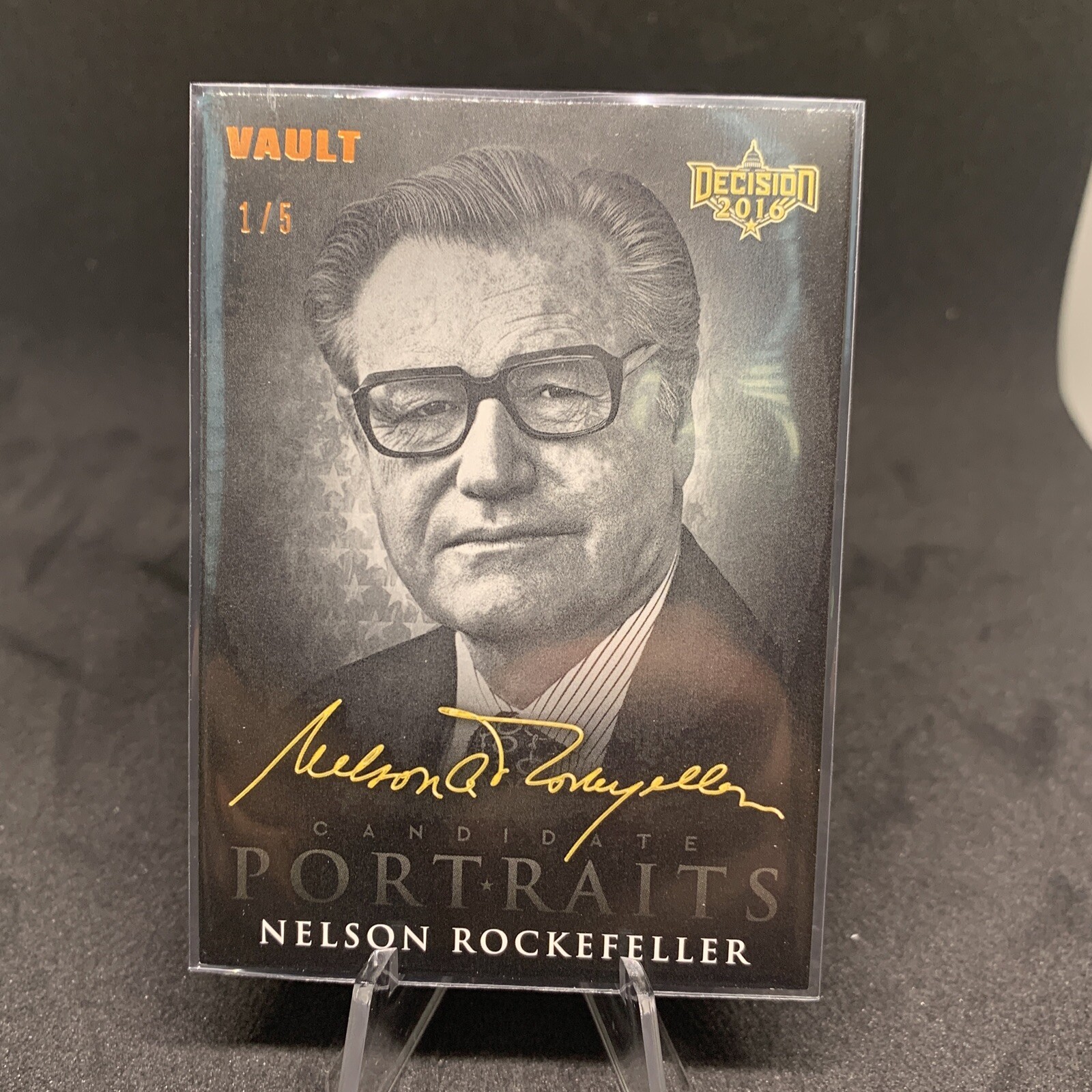 2022 VAULT DECISION NELSON ROCKEFELLER PORTRAIT VAULT SSP #1/5 CARD # ...