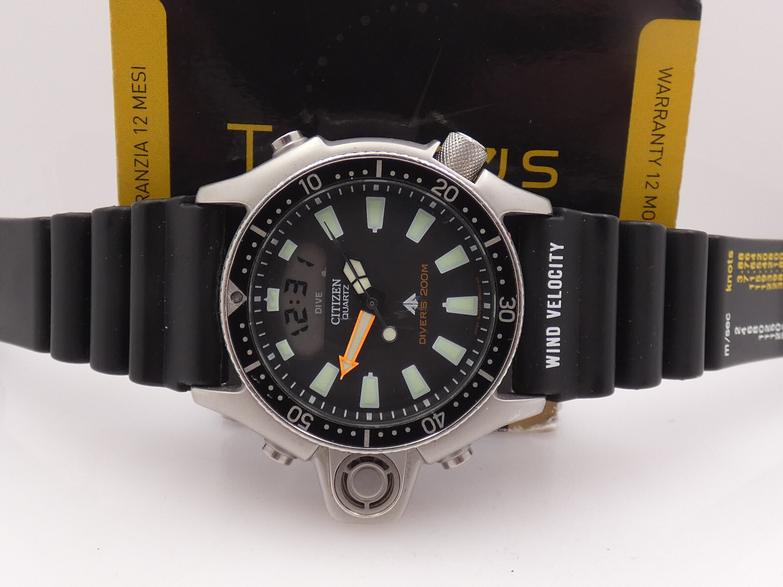 CITIZEN PROMASTER AQUALAND C520-S044898 DIVER'S 200m STEEL YEARS 2000s ...