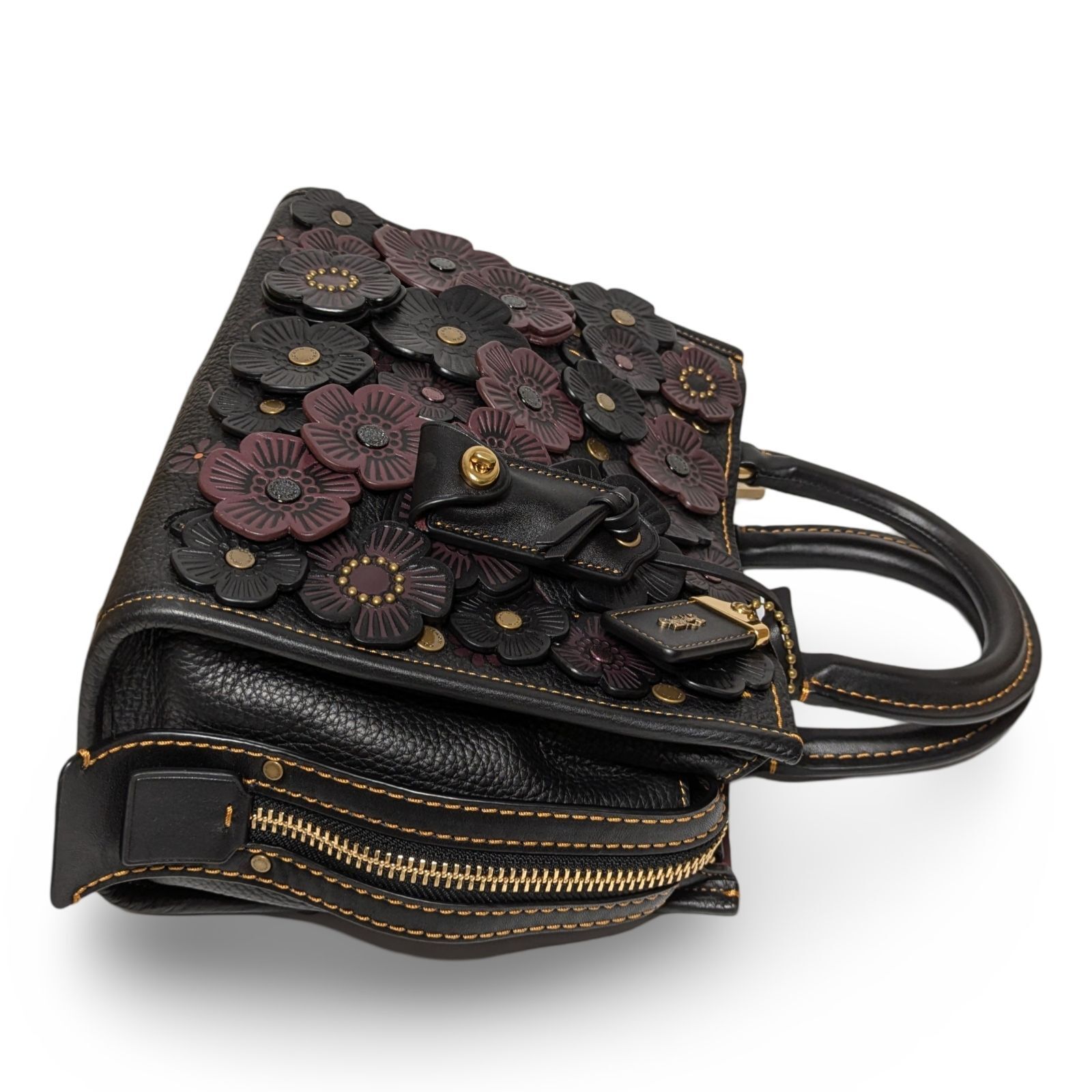 Coach Tea Rose Rogue 25 Bag with Special Rivet Strap Good Condition JPN ...