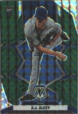 2022 Panini Mosaic A.J. Alexy RC Texas Rangers #249 Green | eBay