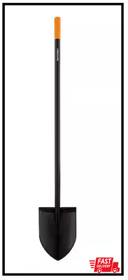 57 In. Long-handled Digging Shovel | Steel Swivel Gardening Fiskars ...