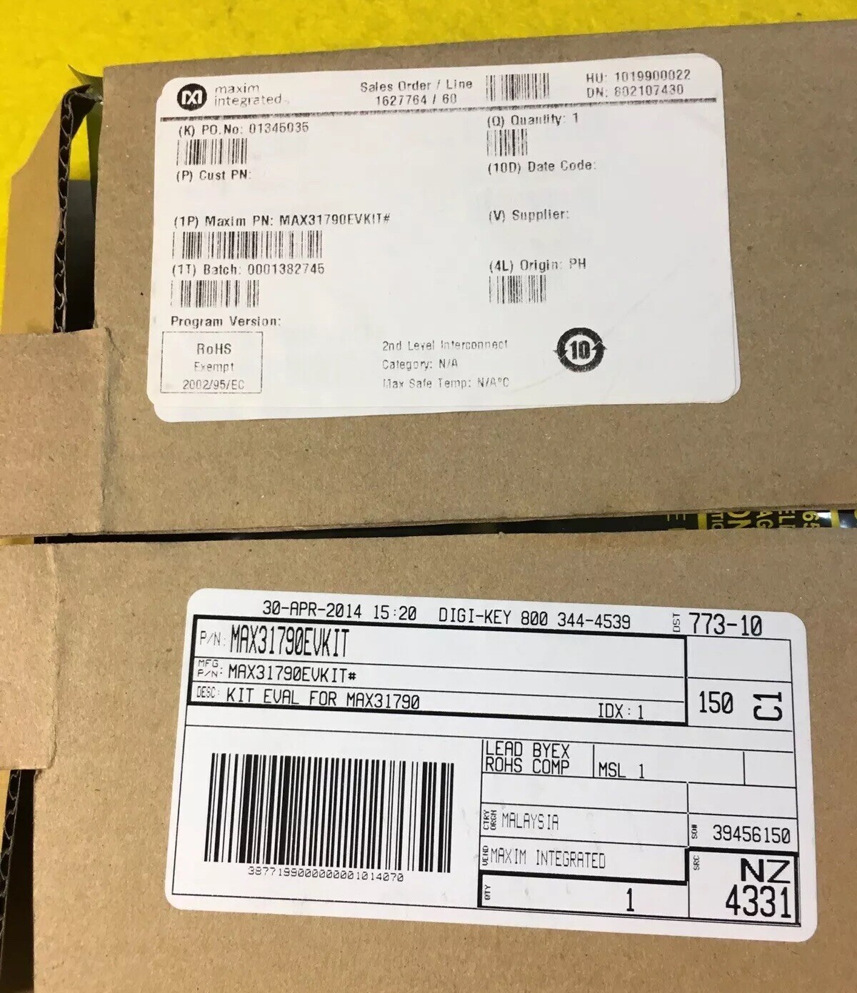 Maxim Integrated Digi-Key Kit Eval for MAX31790 MAX31790EVKIT | eBay