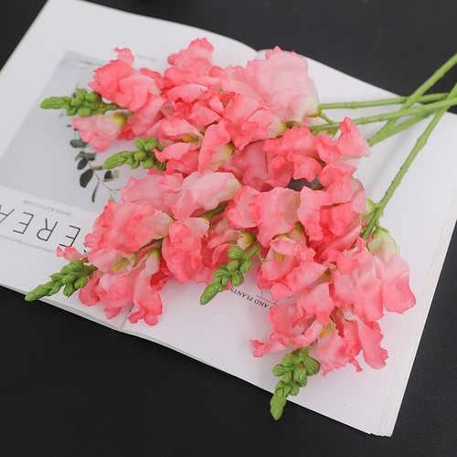 Imitation Violet Silk Flower Snapdragon Fake Flowers Wedding Decoration ...