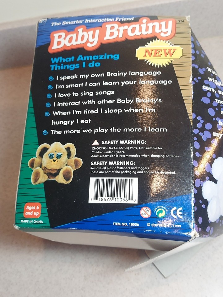 VINTAGE PINK BABY BRAINY (Furby Fake) 1999 TOY RARE, w destroyed original Box | eBay