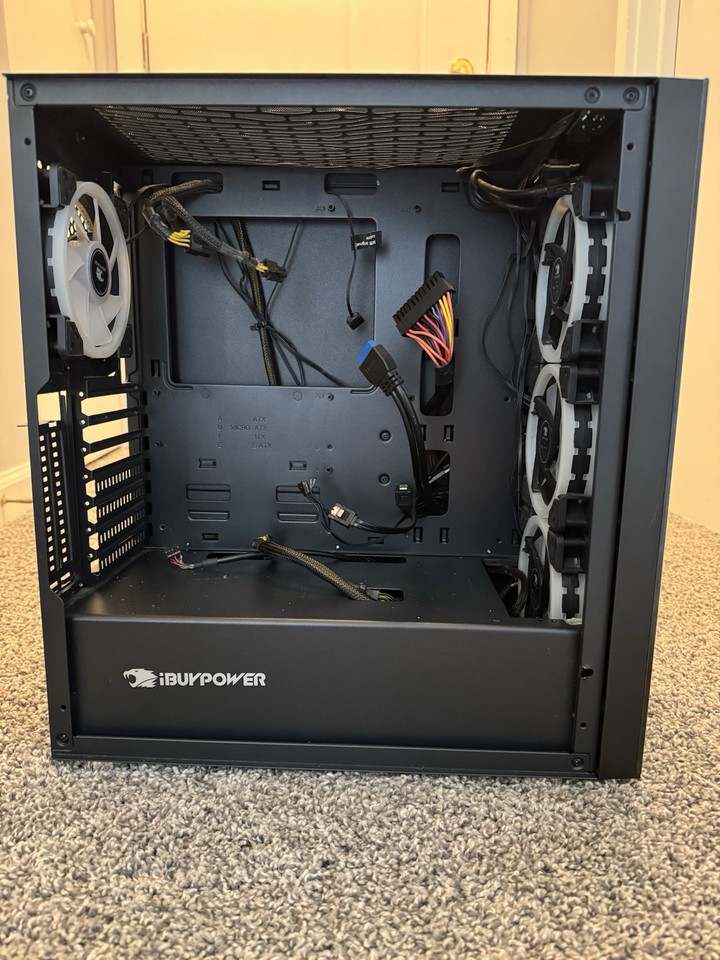 iBUYPOWER Gaming PC Case - Mid Tower ATX with 4 RGB Fans and Power ...
