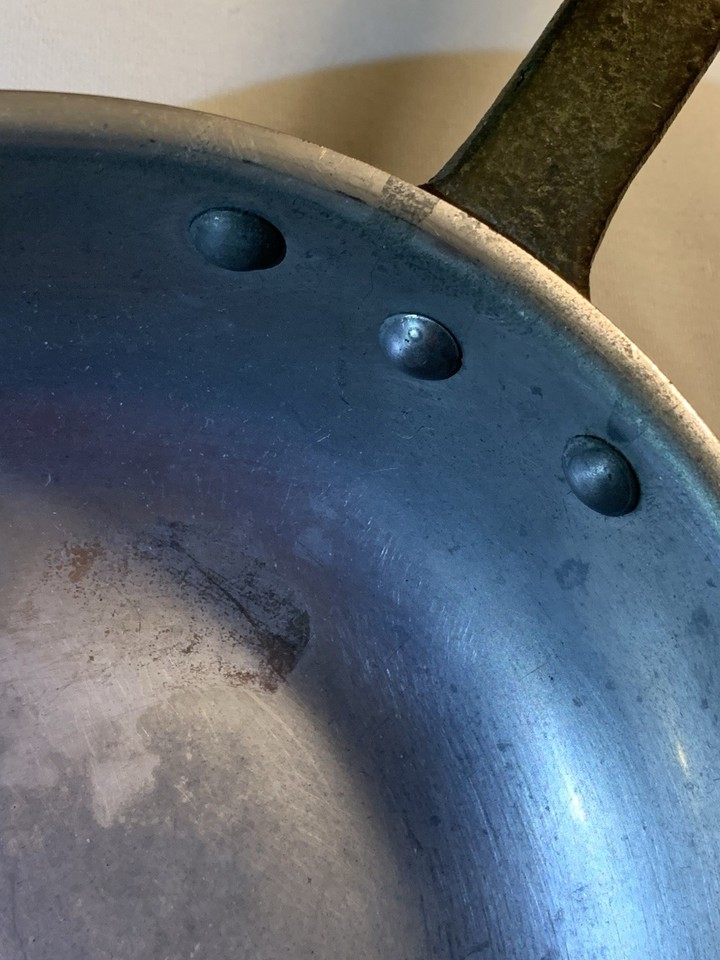 Tagus Chef Copper Cookware Oval Fish Frying Sauté Pan Vtg Brass Handle ...