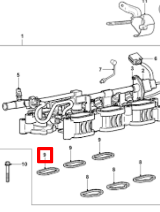 JAGUAR S-TYPE Inlet Manifold Gasket XR843533 NEW GENUINE | eBay