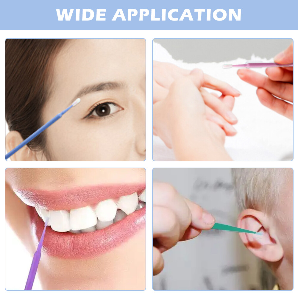 100pcs For Paint Repair Disposable Practical Micro Brush Swab Eyelash ...