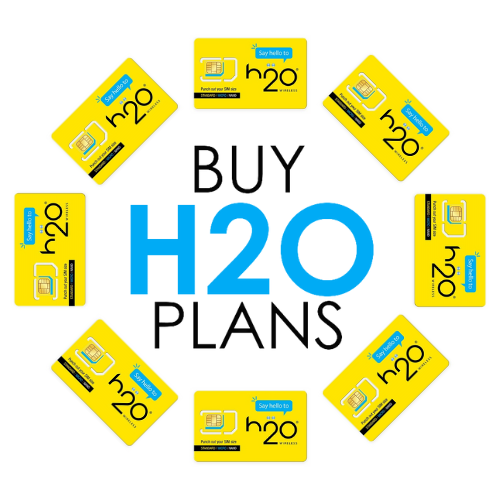 h2o Wireless Prepaid Sim Card Kit activated with no contract service ...