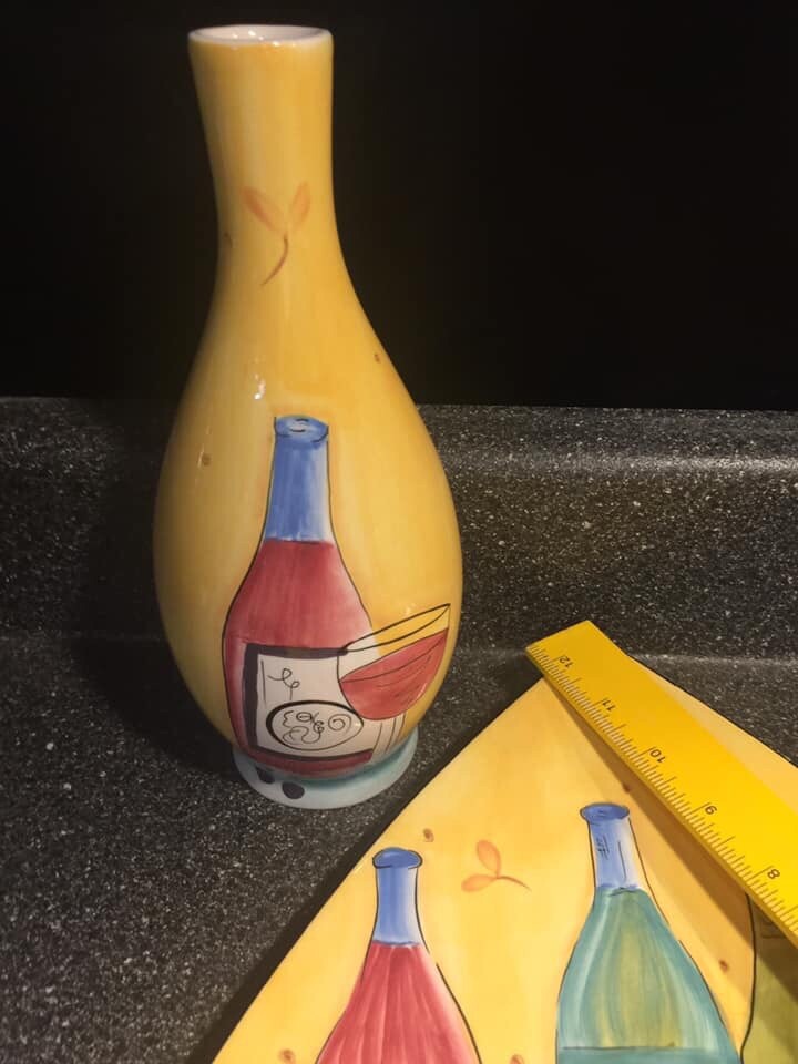 HausenWare Rare Wine Jug Pitcher & Triangle Cheese Plate ~ Mary-Jane ...