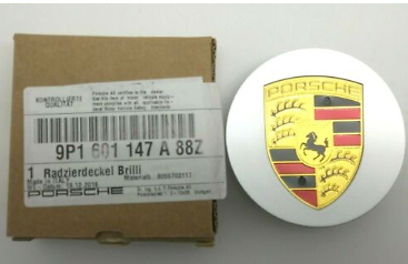 Porsche Cayenne 9PA Wheel Center Hub Caps x4 9P1601147A88Z NEW GENUINE ...