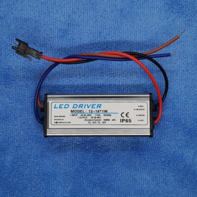 1pc Waterproof LED AC Driver 12~18x1W Power Supply Lamp Light Bulb 12W ...