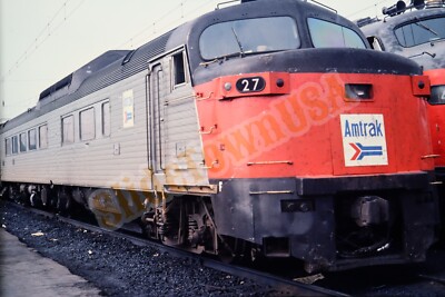 Vtg 1977 Train Slide 27 AMTK Amtrak Engine X3J154 | eBay