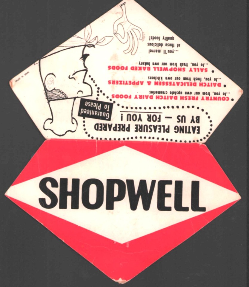 Vintage Sewing Susan Shopwell Grocery Store Sew Needles Advertising ...