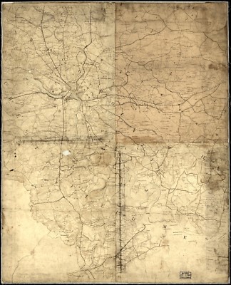 A4 Reprint of American Cities Towns States Map Richmond Virginia | eBay UK