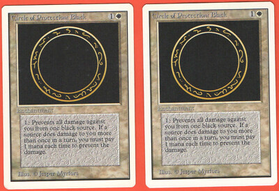 MTG ~ COP: Black X2 ~ Unlimited (1993) NM/M ~ FREE SHIPPING ~ Vintage ...