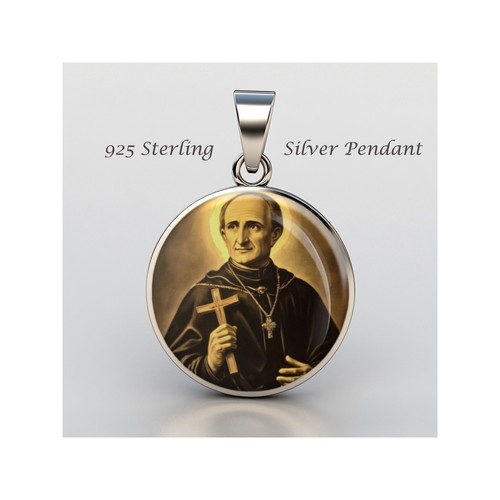 Saint Vincent Strambi 925 Sterling Silver Christian Medal | eBay