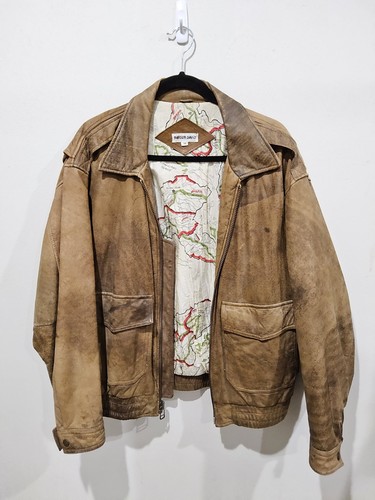 Vintage Brown Leather Jacket Roger David Size 38 | eBay Australia