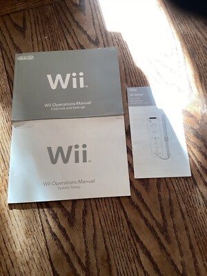 Nintendo Wii Operations Manual Channels and Settings Booklets 3 pcs | eBay