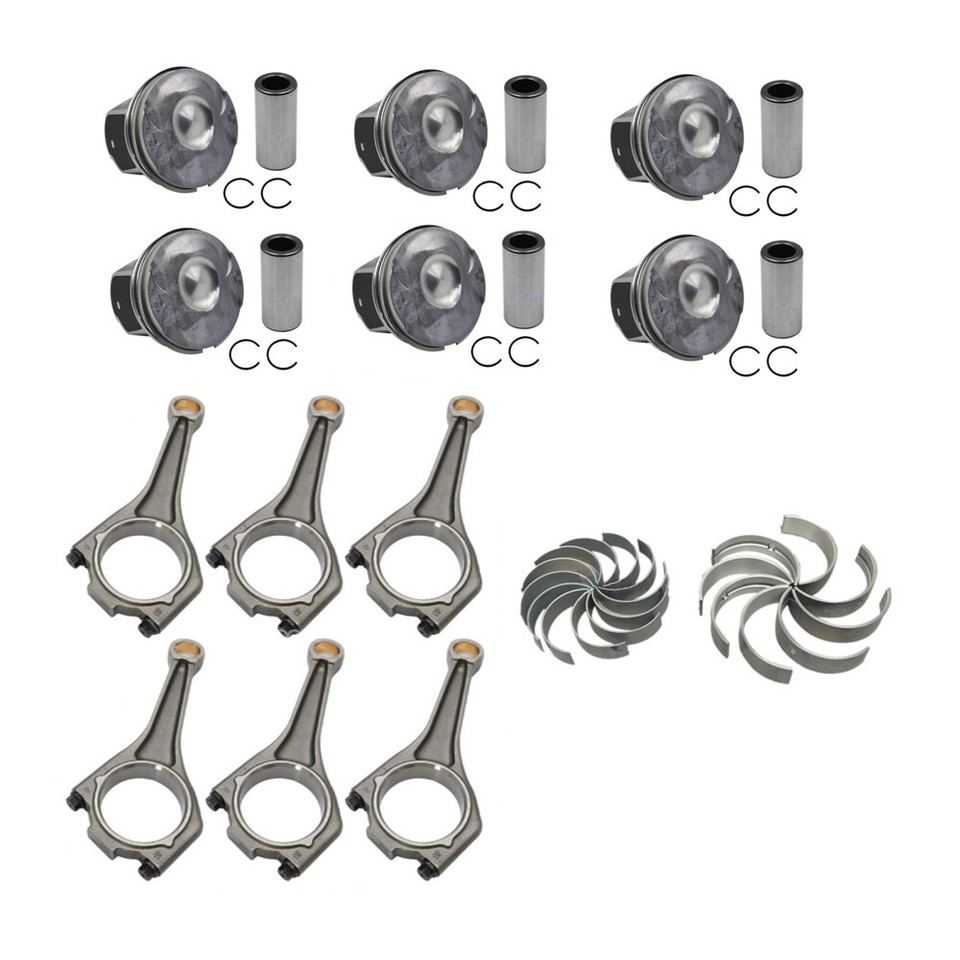 Engine Piston Ring Set / Con Rod / Bearing Set Fits Jaguar Land Rover ...