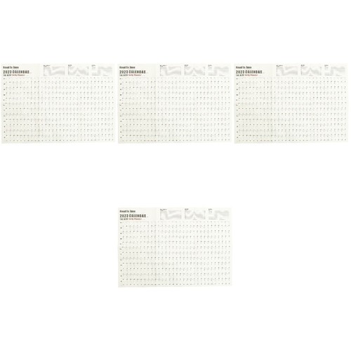 4 PCS Calendrier Du Planificateur Bureau De Planification Murale Annuel ...