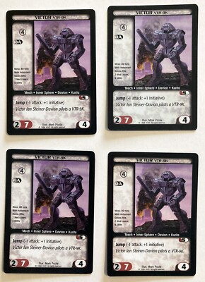 Victor VTR-9K (4) Battletech CCG Limited 'Mech | eBay