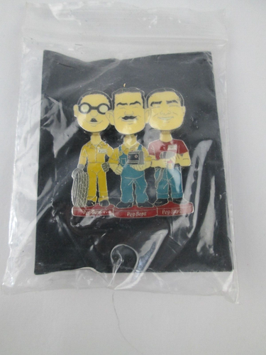 Vintage Pep Boys Enamel Bobble Head Pin Manny Moe Jack Auto Parts | eBay