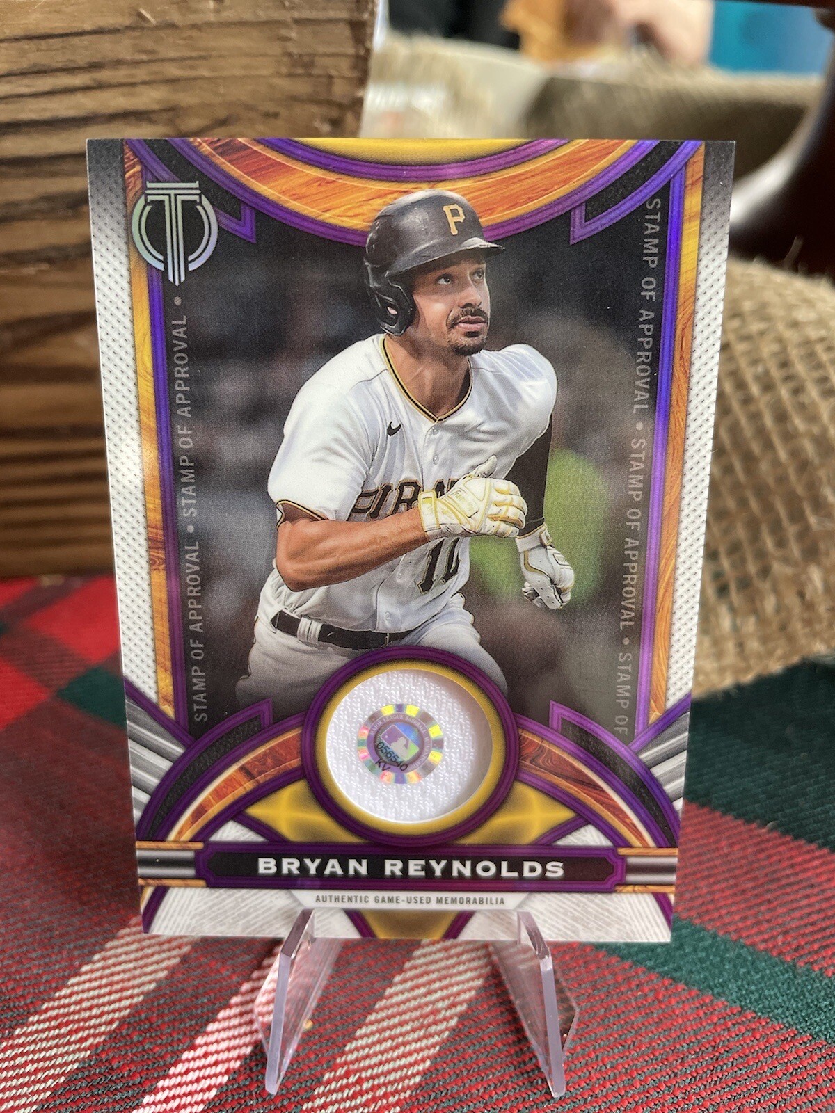 2023 Topps Tribute Bryan Reynolds Stamp Approval Purple GU Jersey /50 ...