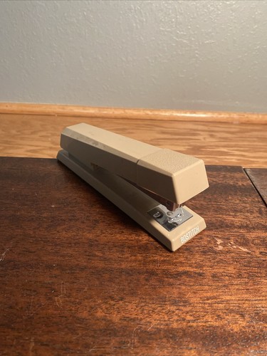 Vintage Stanley Bostitch B660 Stapler Metal Rubber Base Tan Home Office ...