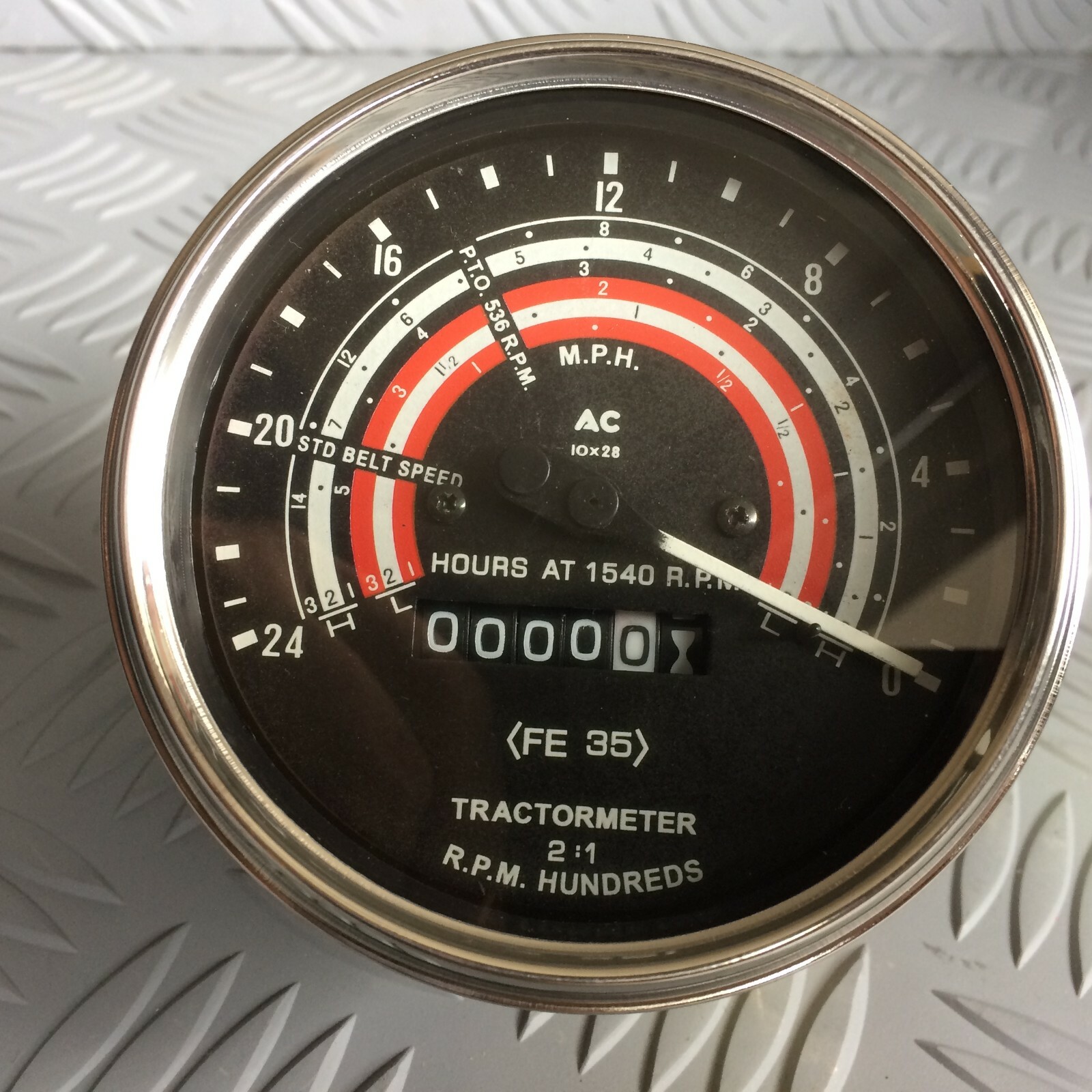 Massey Ferguson 35 (3 cylinder) Tractor Tachometer / Rev Counter / Hour ...