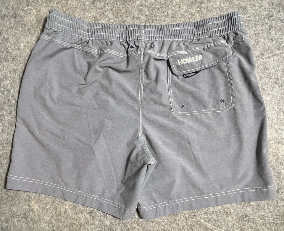 Howler Bros Board Shorts Swim Trunks Size 38 Gray Pockets | eBay