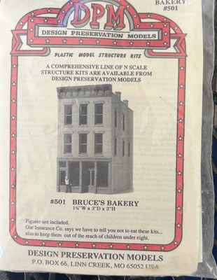 DPM Design Preservation Models N Scale Bruce's Bakery Model Kit #501 ...