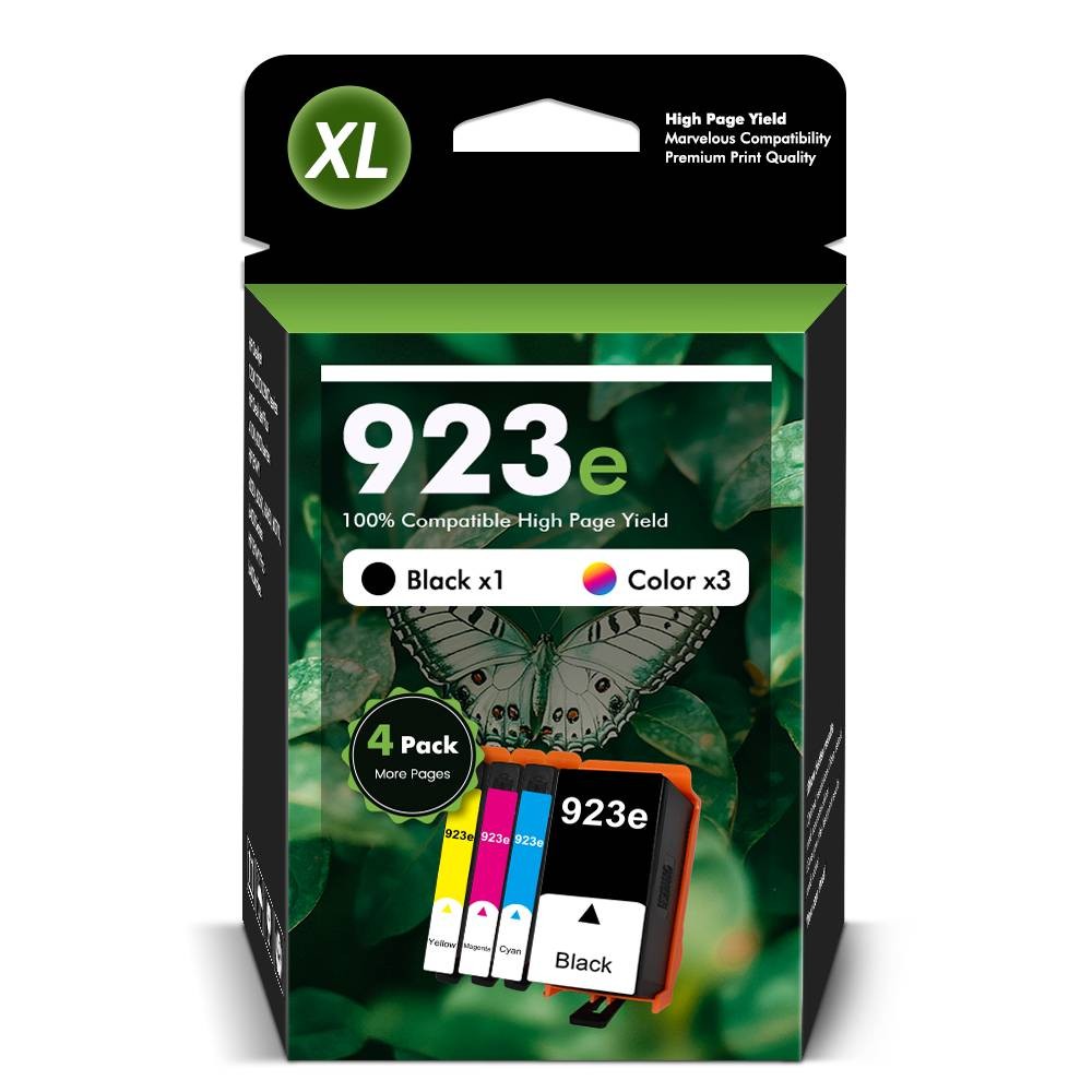 923 923E Ink Cartridges (With Chip) Compatible for HP 923 OfficeJet ...