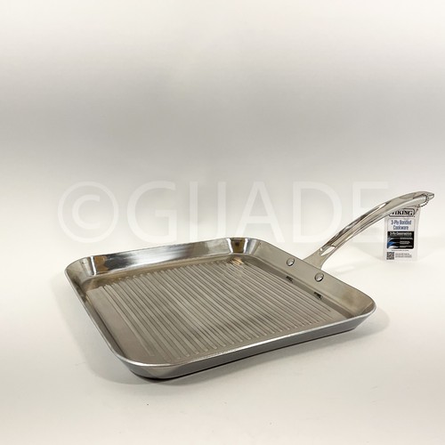 Viking Viking 3-Ply Stainless Steel 11" Grill Pan New | eBay
